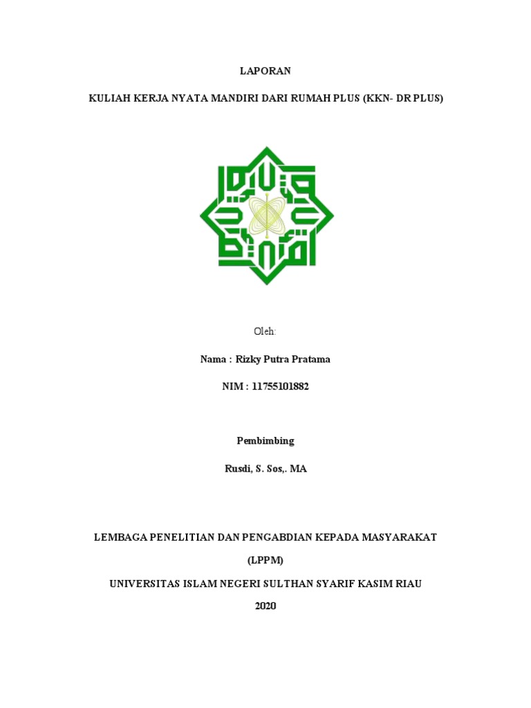 Laporan KKN DR Plus Rizky Putra Pratama 11755101882 | PDF