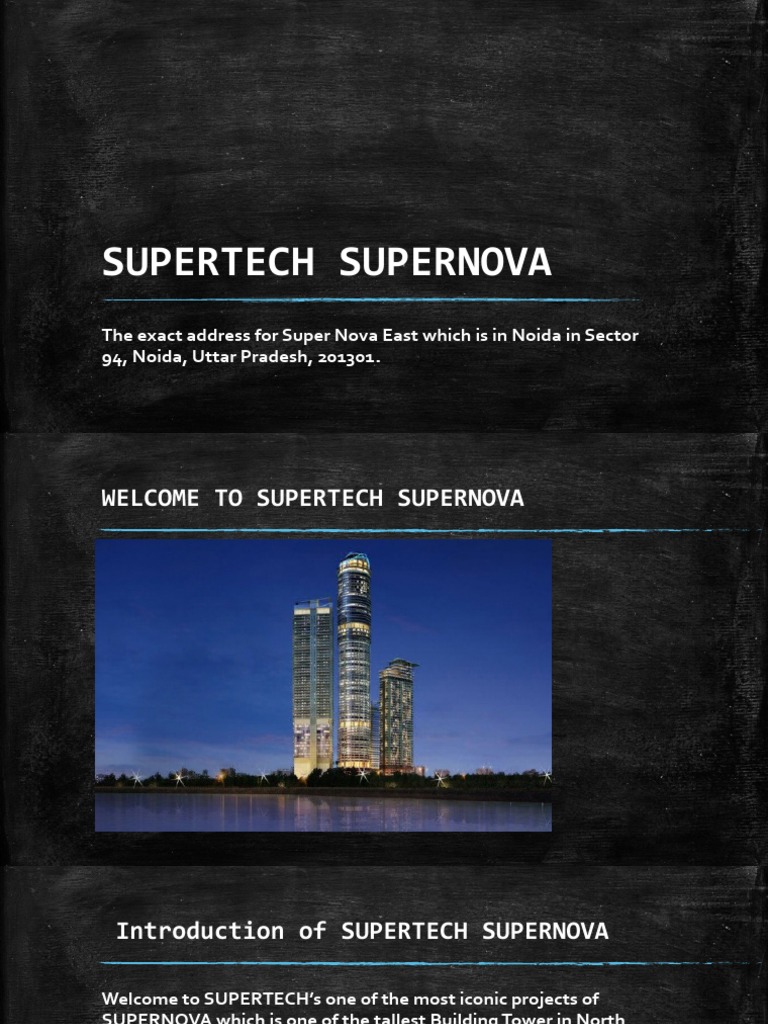 Supertech Supernova | PDF | Buildings And Structures | Residential ...