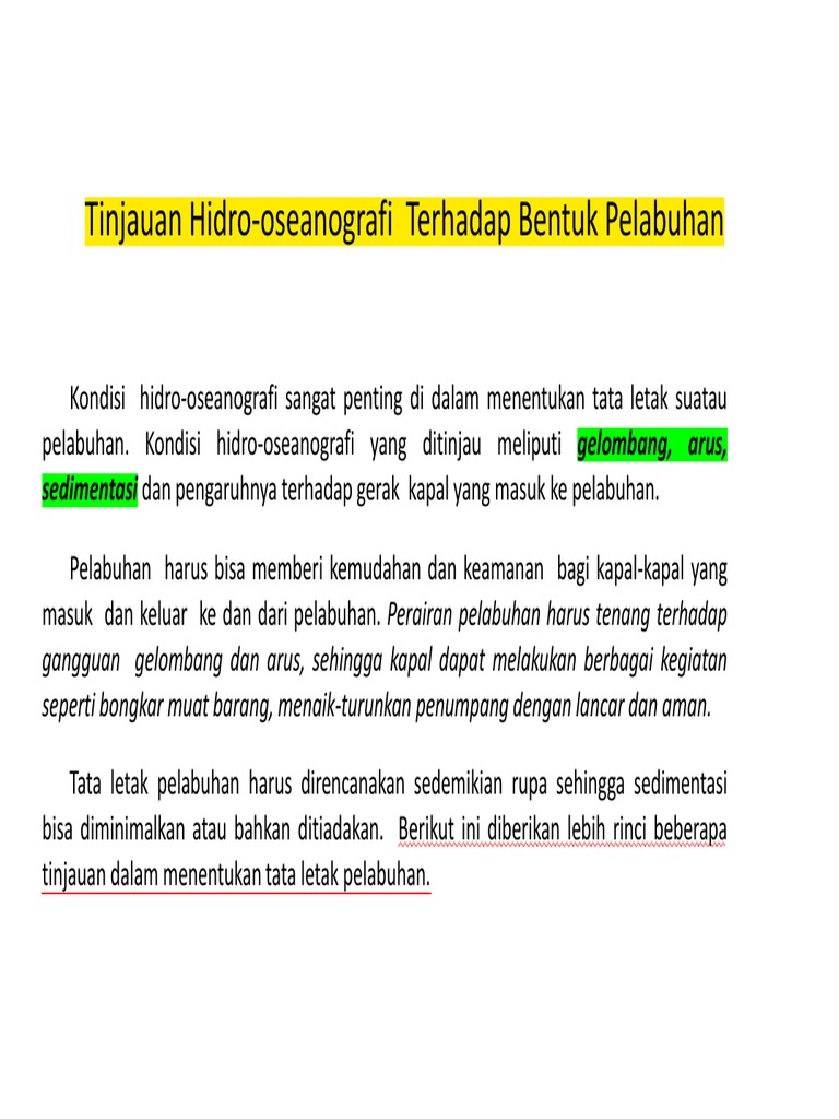 Tinjauan Hidro-Oceanografi | PDF