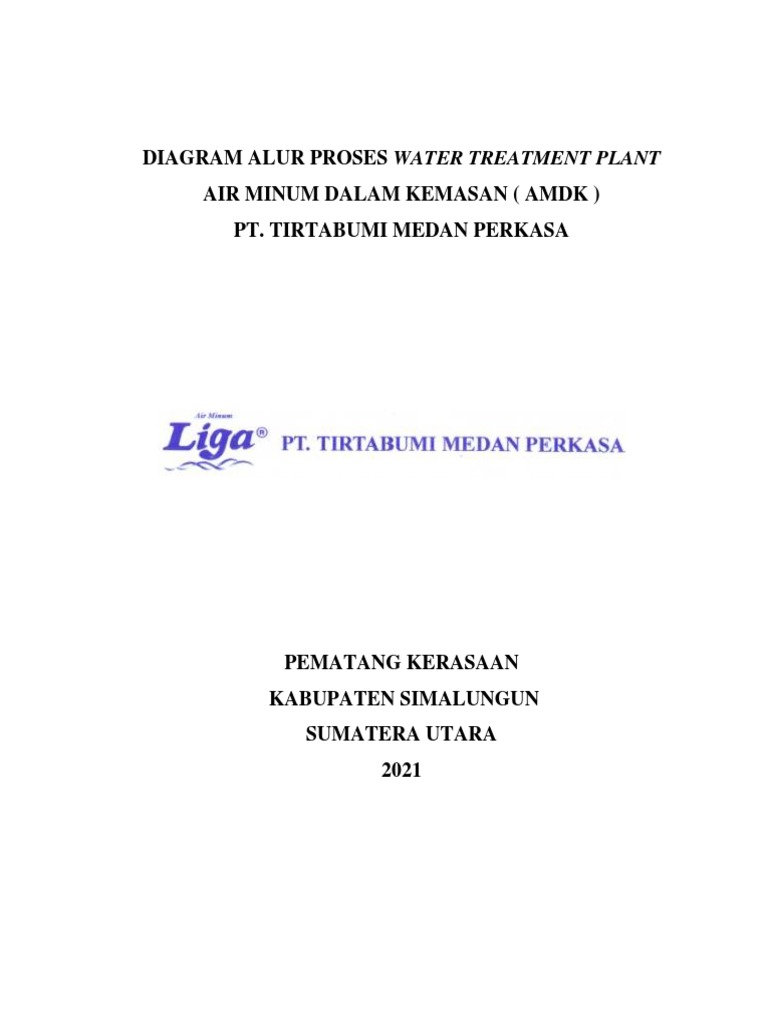 Diagram Alur Proses WTP | PDF