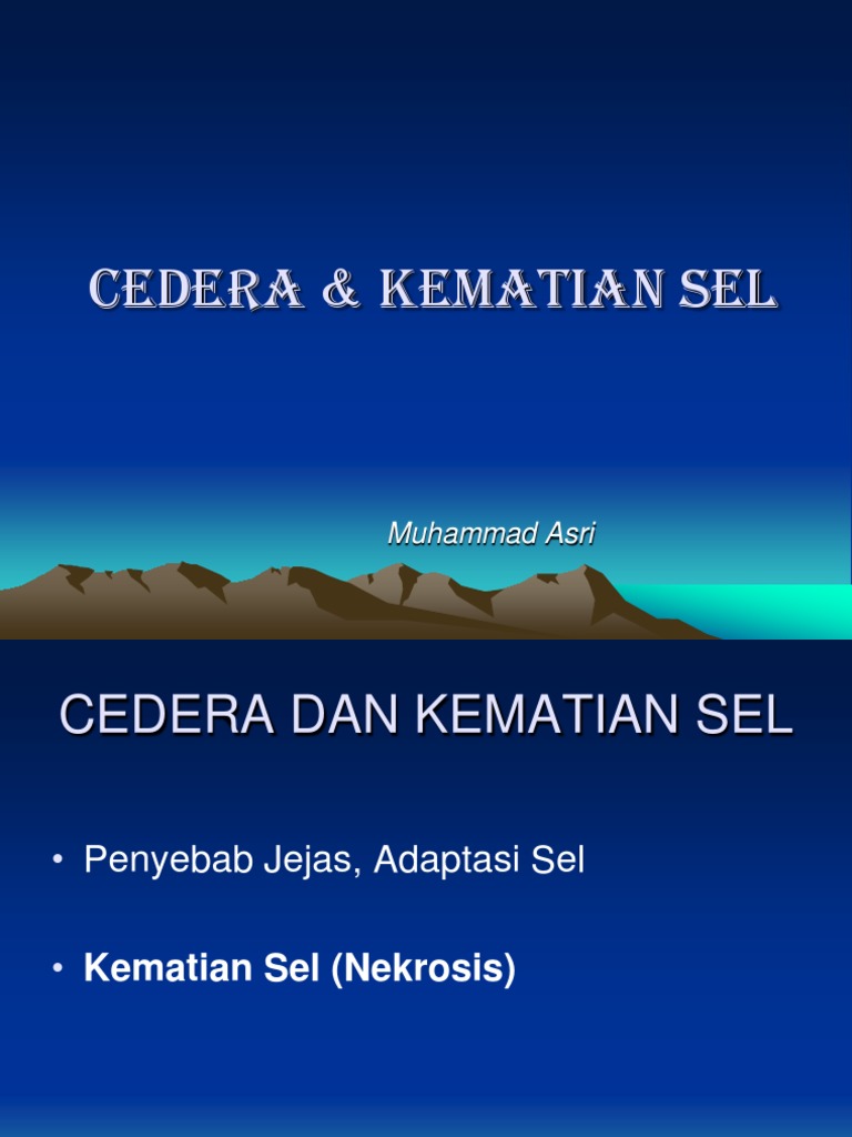 1,2 Cedera Kematian Sel | PDF | Pengembangan Diri