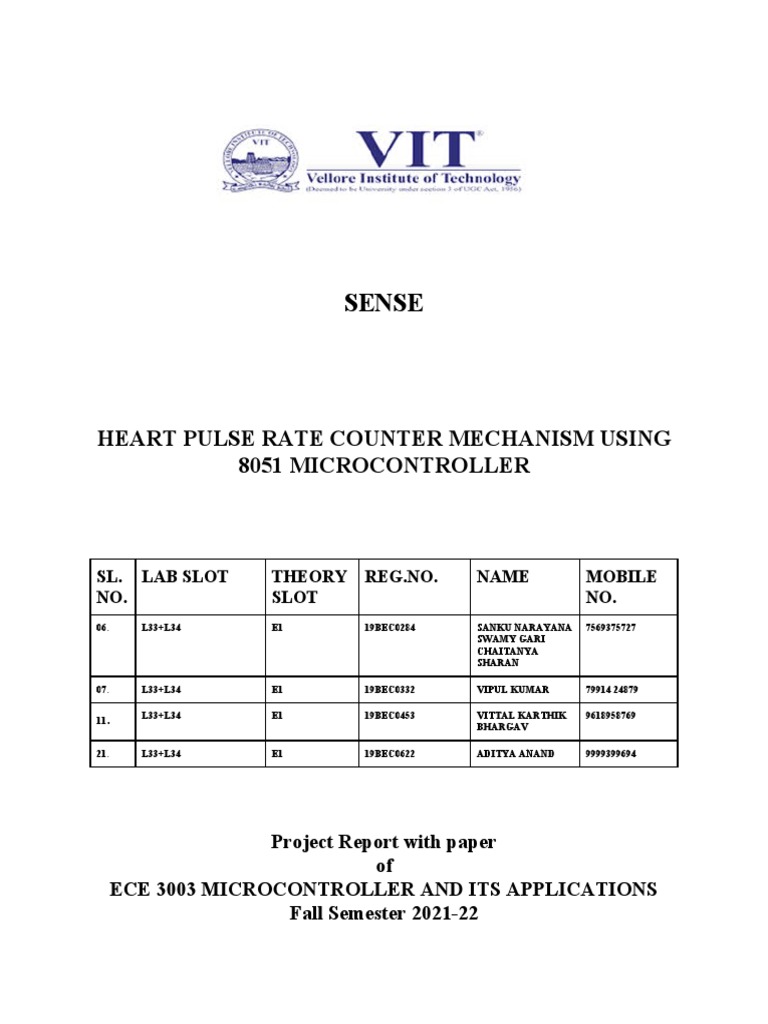 Sense: Heart Pulse Rate Counter Mechanism Using 8051 Microcontroller ...