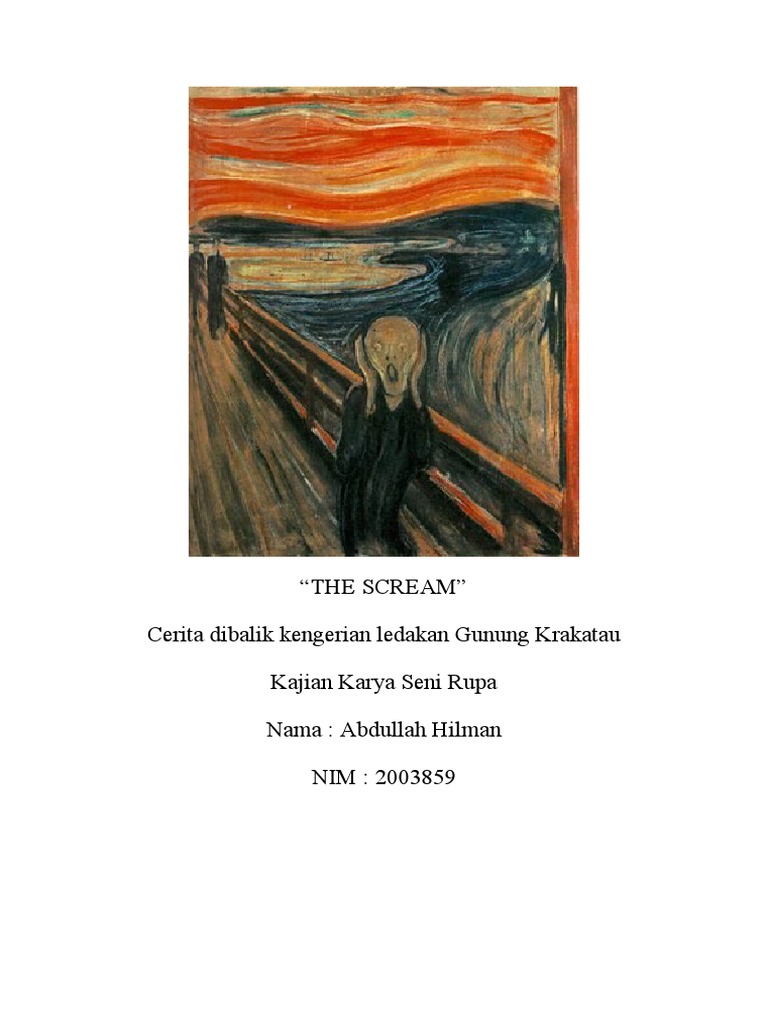 Analisis Lukisan The Scream Munch | PDF