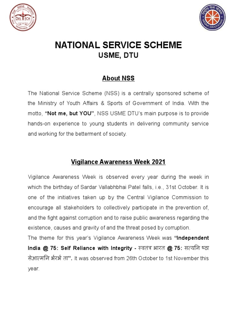 Vigilance Awareness Week Report | PDF