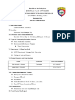 NSTP 2 Project Proposal Sample Template | PDF | Philippines | Volunteering