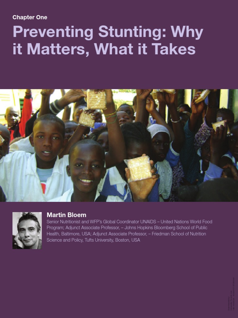 Preventing Stunting: Why It Matters, What It Takes: Chapter One | PDF ...