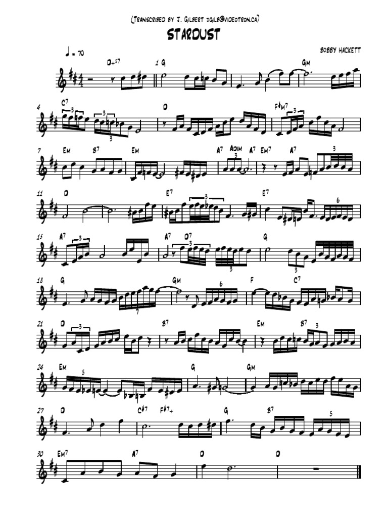 Bobby Hackett - Stardust | PDF