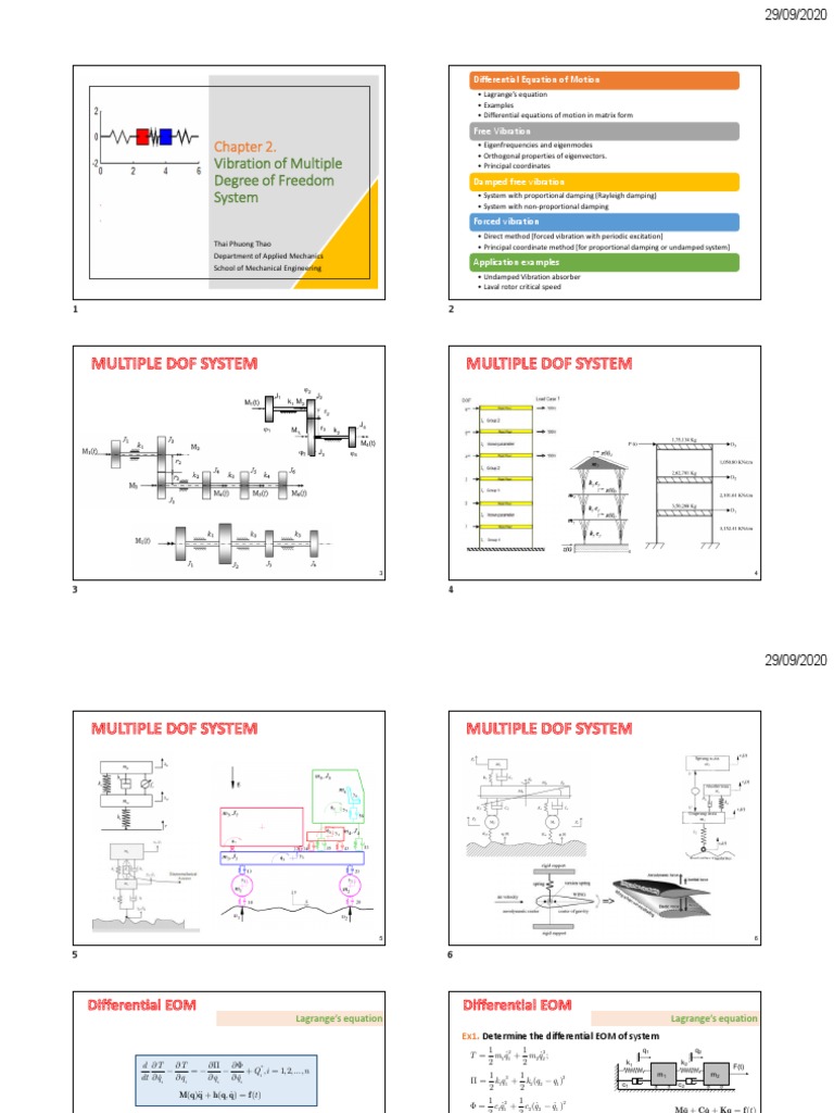 Vibration of N-Dof-System 4s | PDF | Eigenvalues And Eigenvectors | Algebra