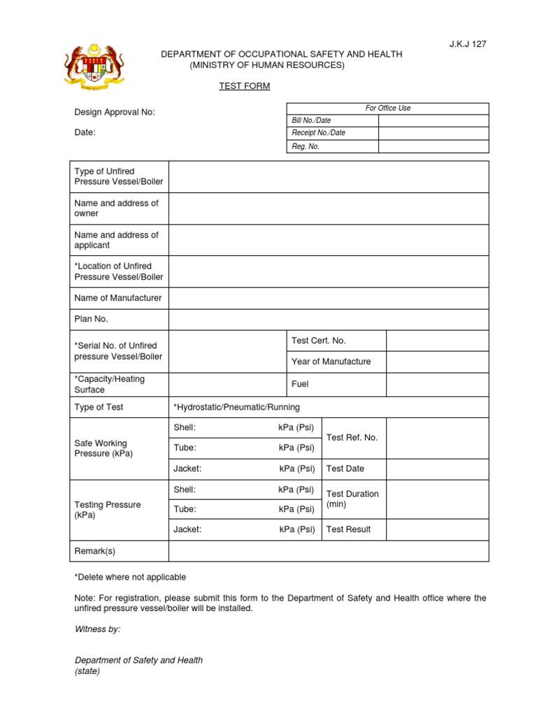 Example Form Jkj127 | PDF