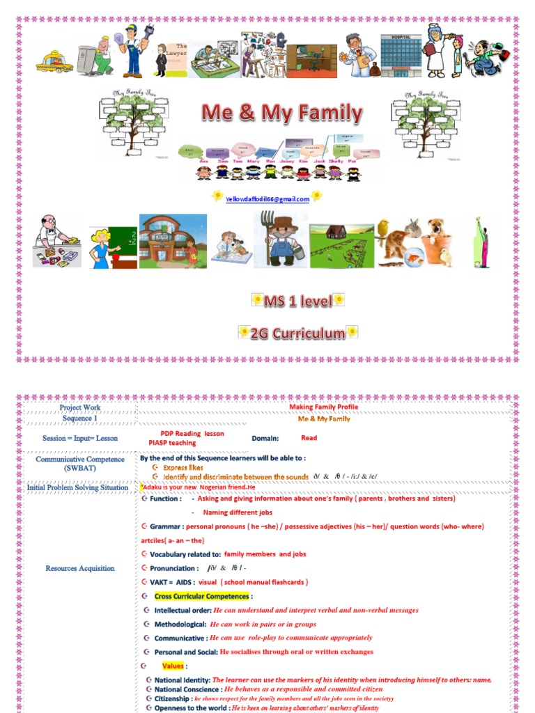 MS1 Sequence 2 Me & Family - Full | PDF | Question | Teachers