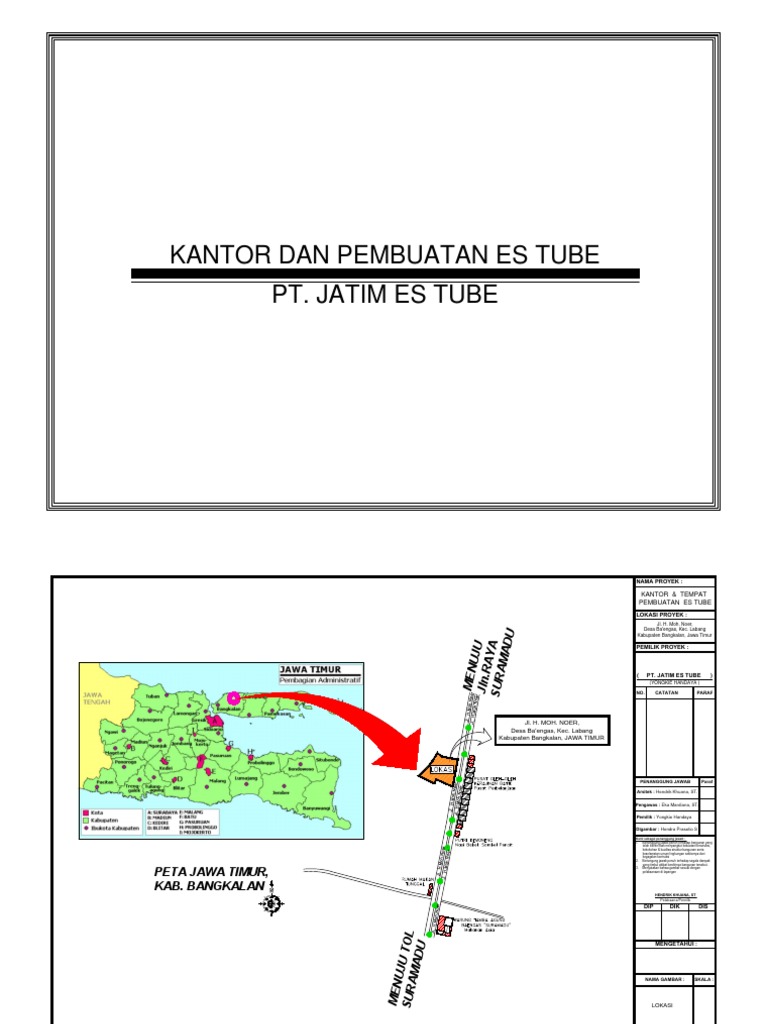 Gambar Perizinan Pabrik Es Tube Madura 25 Agustus 2020 | PDF