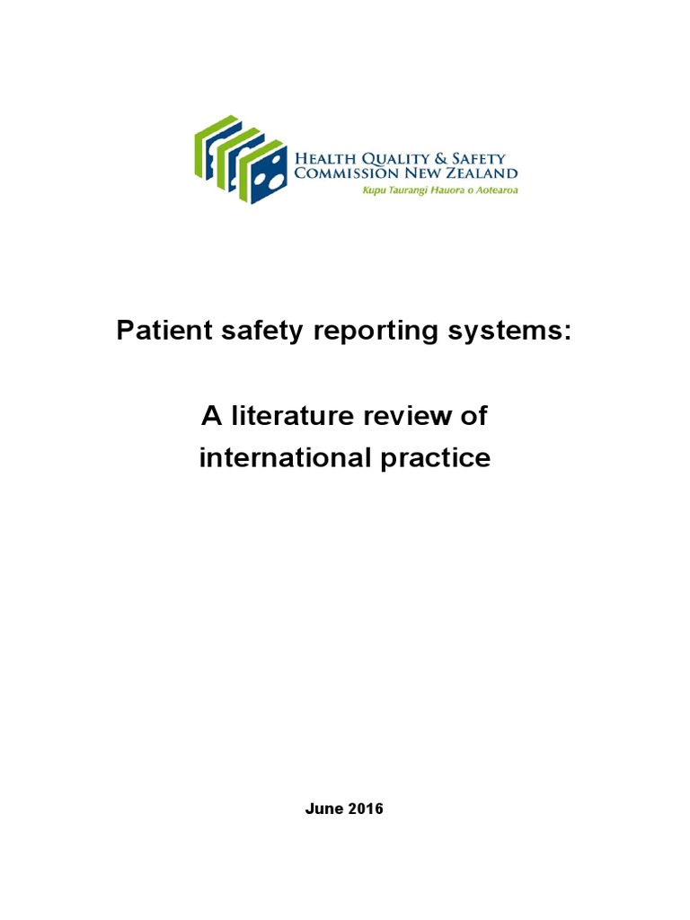 Patient Safety Reporting Sistem | PDF | Patient Safety | Risk