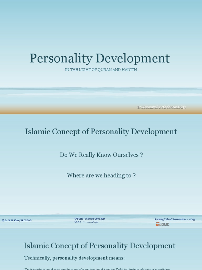 Personality Development in The Light of Quran and Hadith | PDF | Hadith ...
