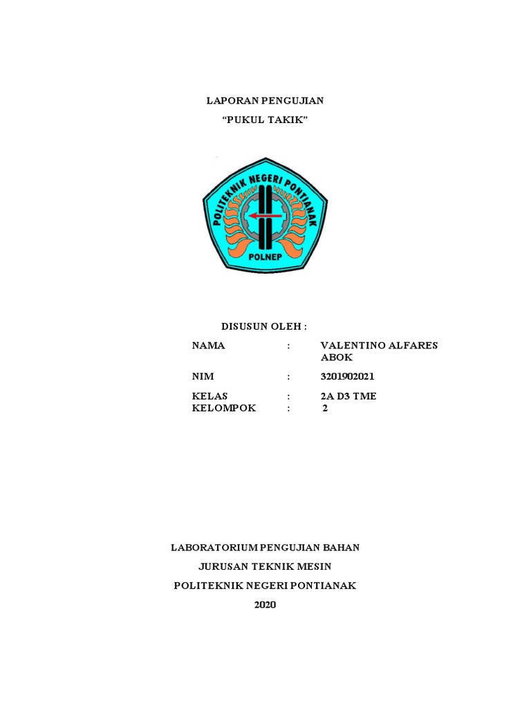 Laporan Pengujian Takik Valentino Alfares Ambok | PDF
