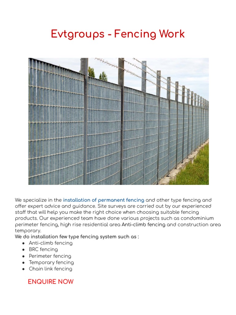 Evtgroups - Fencing Work | PDF | Art