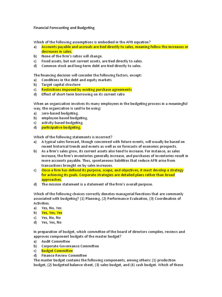 Sales Forecasting and Budgeting Insights | PDF | Retained Earnings | Budget