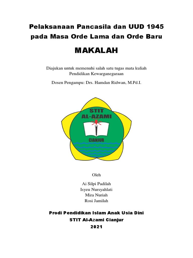 Makalah Orla Dan Orba | PDF