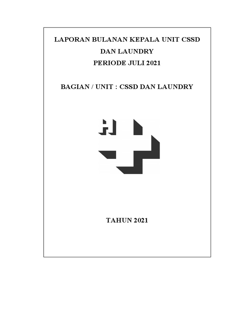 Laporan Kinerja CSSD & Laundry Juli 2021 | PDF
