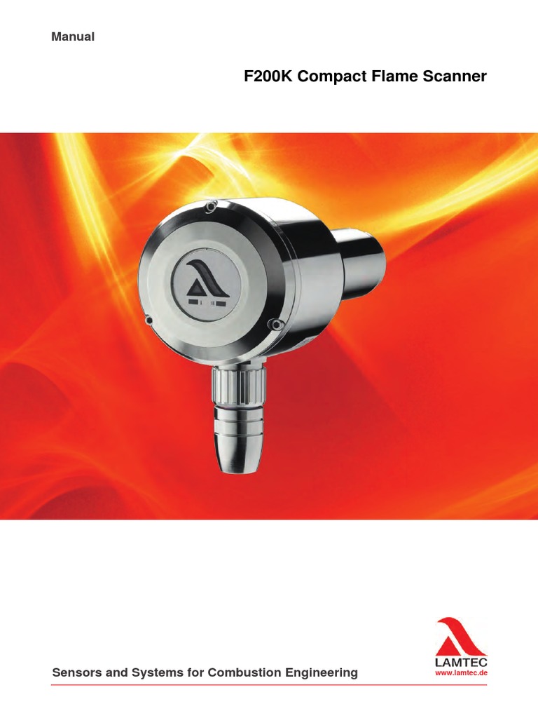 F200K Compact Flame Scanner: Manual | PDF | Mains Electricity | Switch