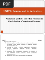 POC II PPT Unit I UNIT Benzene and Its Derivatives | PDF