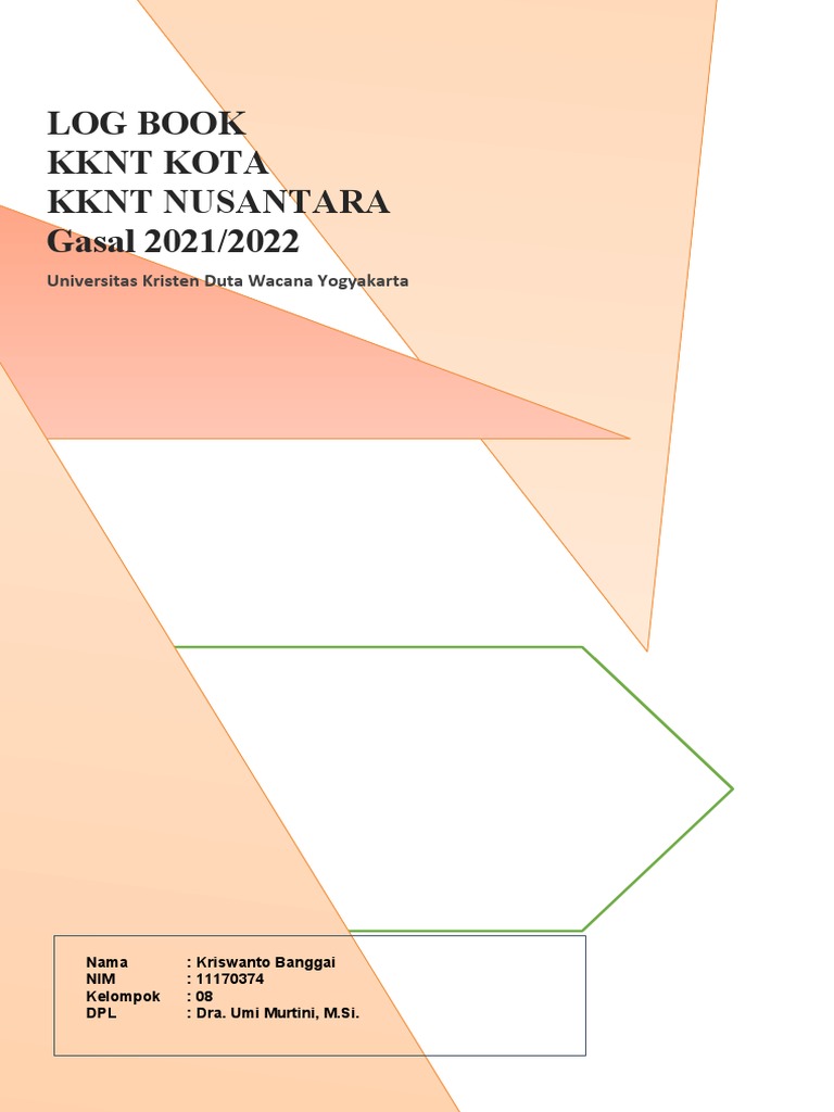 Log Book KKN UKDW 2021 | PDF