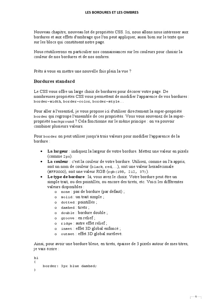 Les Bordures Et Les Ombres 4 | PDF | Méthodes et références pédagogiques