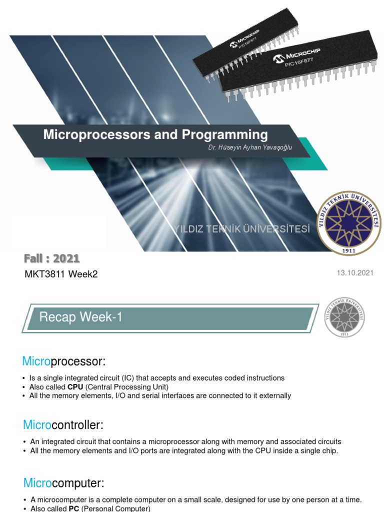 Microprocessors and Programming: Fall: 2021 | PDF | Read Only Memory ...