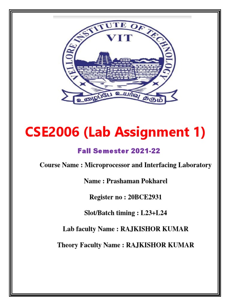 Cse2006 Lab Assignment 3 20bce2931 Pdf Binary Coded Decimal String Computer Science