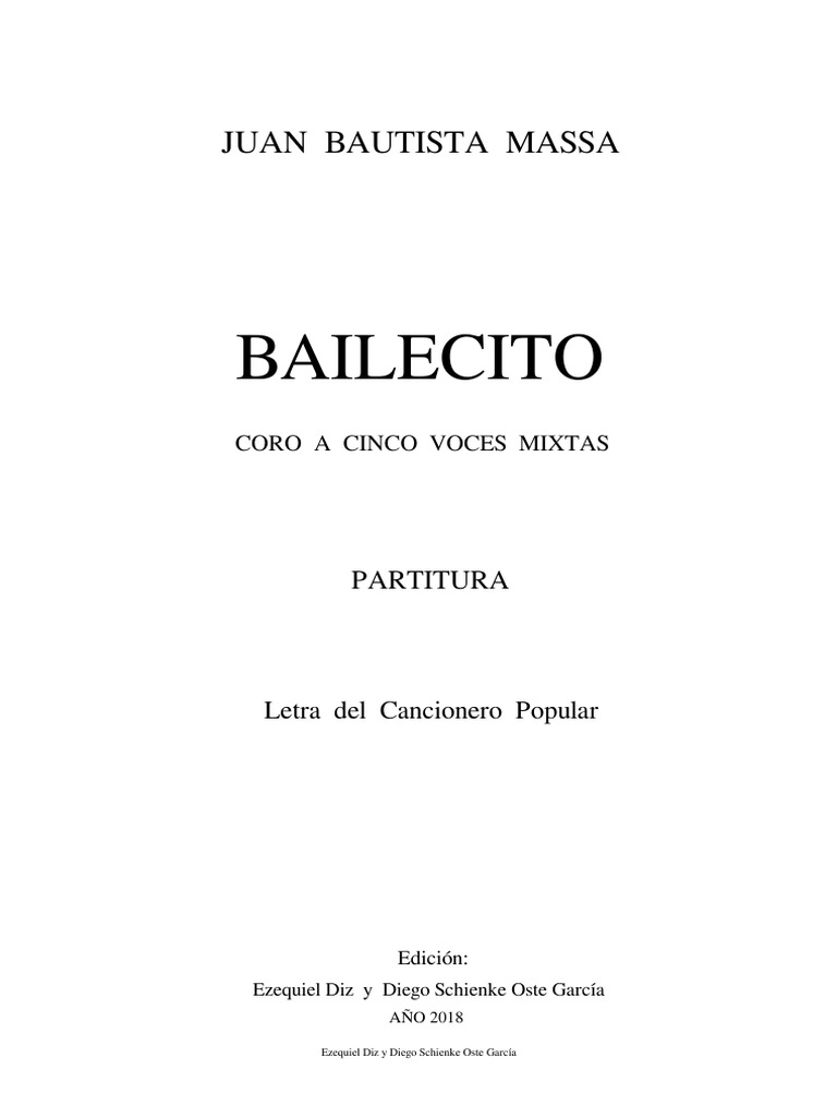 Imslp555519 PMLP895626 Bailecito | PDF | Música vocal | Voz humana