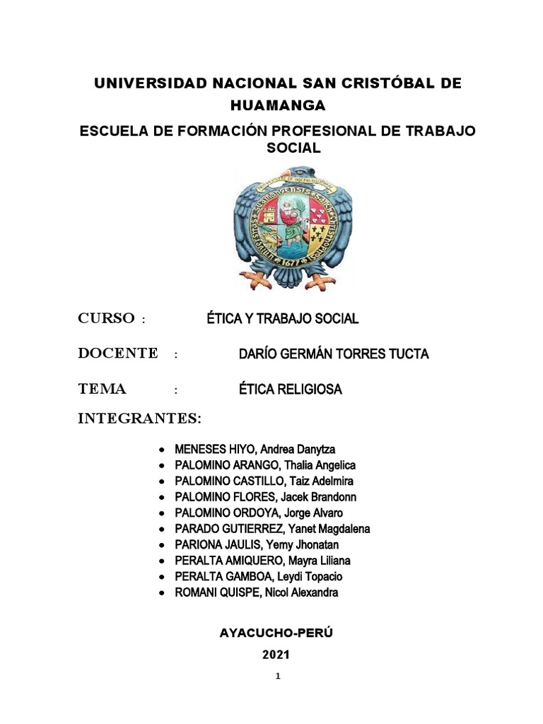 Ética Religiosa | PDF | Moralidad | Dios