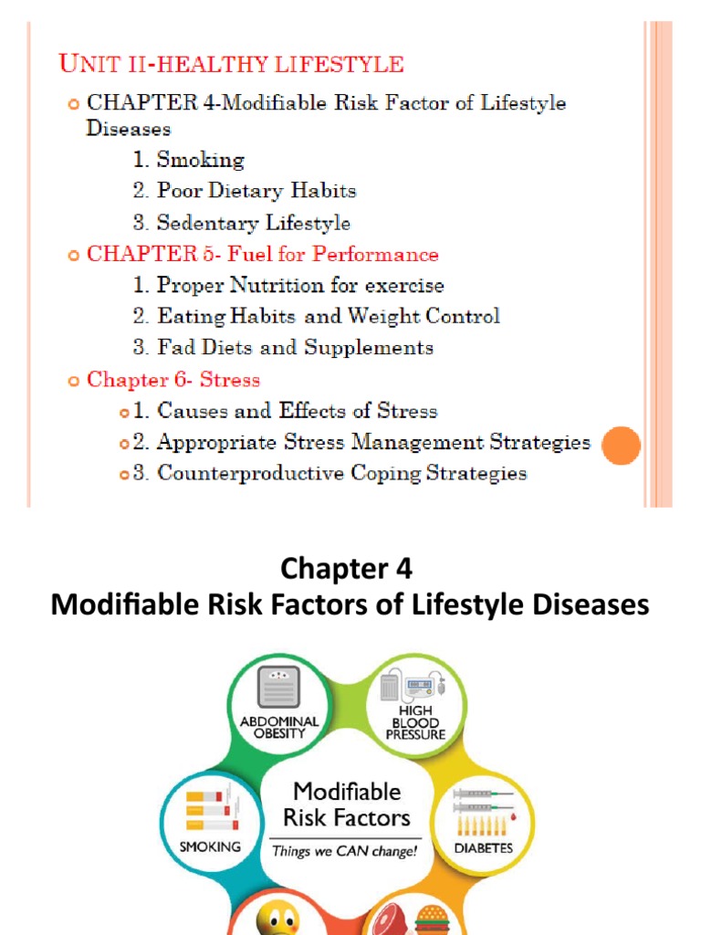 4 Modifiable Risk Factors of Lifestyle Diseases | PDF | Addiction ...