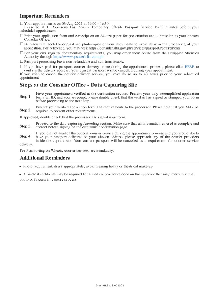 Important Reminders: Step 1 | PDF | Government And Personhood ...