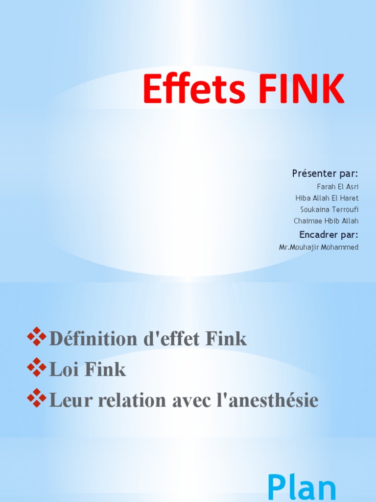 Effets FINK | PDF