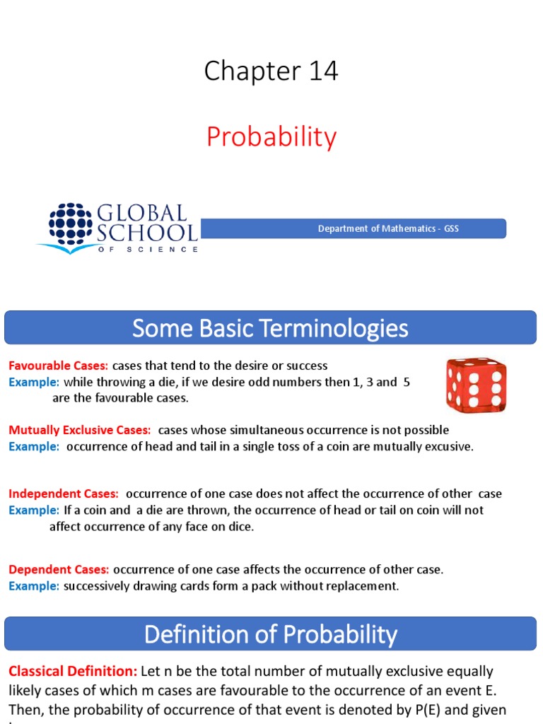 Chapter 14 Probability | PDF | Probability | Mathematical Concepts