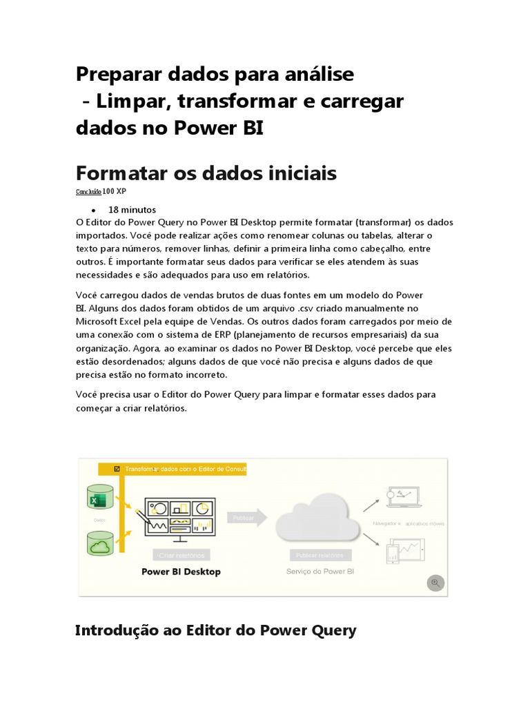 A 02 Preparar Dados Para Análise Limpar Transformar E Carregar Dados No Power Bi Pdf