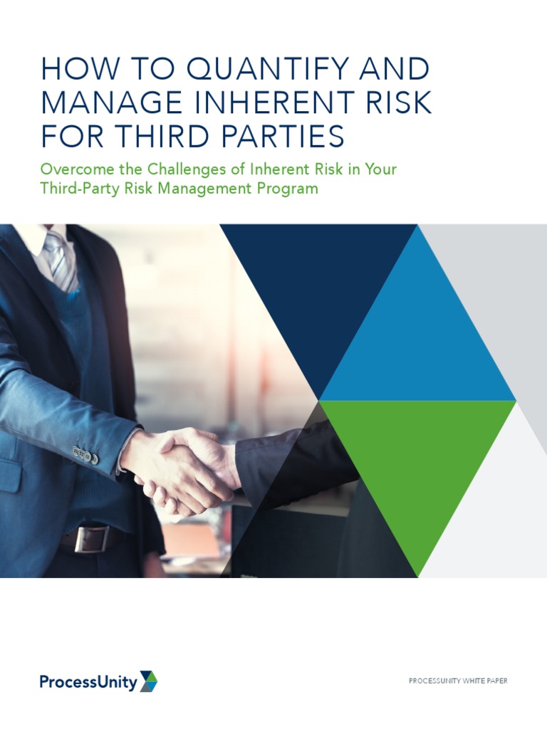How To Quantify and Manage Inherent Risk For Third Parties | PDF | Risk ...