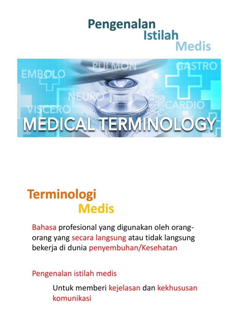 Pengenalan Istilah Medis dan Elemen | PDF