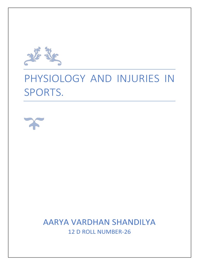 Physiology and Injuries in Sports | PDF | Muscle | Heart