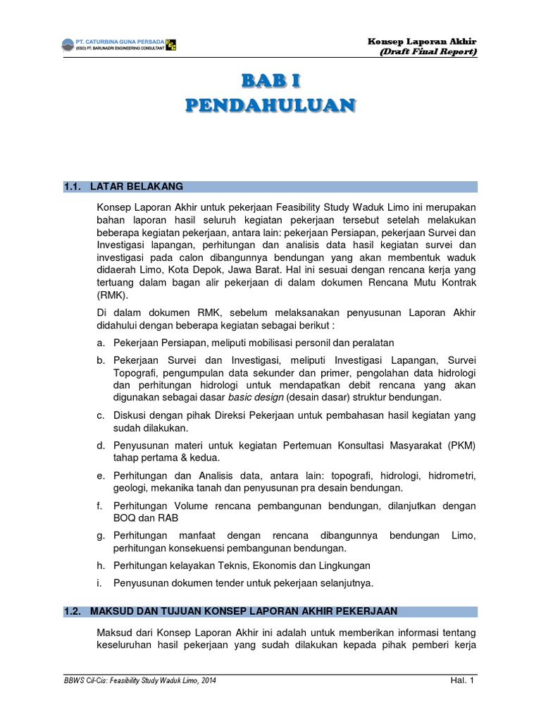 Laporan Draft Final | PDF
