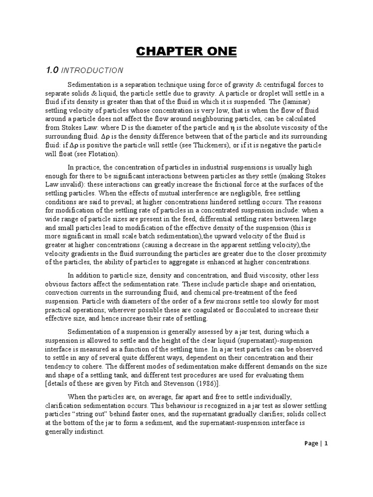 Batch Sedimentation Experiment | PDF | Viscosity | Applied And Interdisciplinary Physics