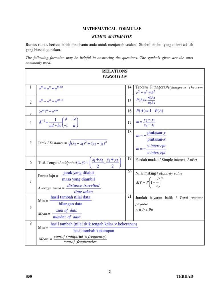 Pra Pentaksiran Standar t3 Math 2021 | Download grátis PDF | Area | Sphere