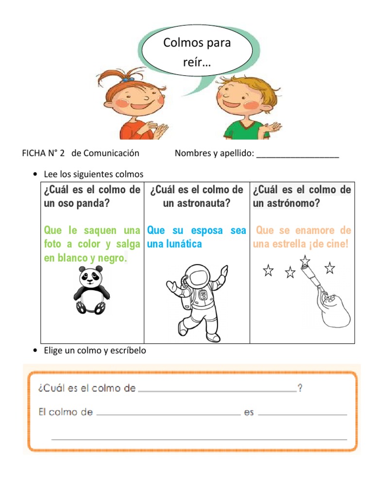 Colmos para reír: una recopilación de chistes cortos sobre situaciones ...