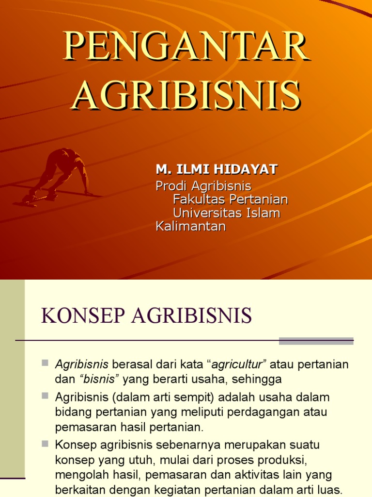 Dasar-Dasar Agribisnis | PDF