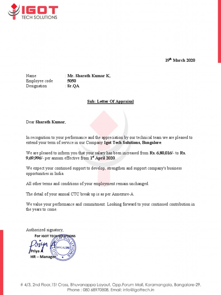 19 March 2020: Igot Tech Solutions | PDF | Salary | Employment