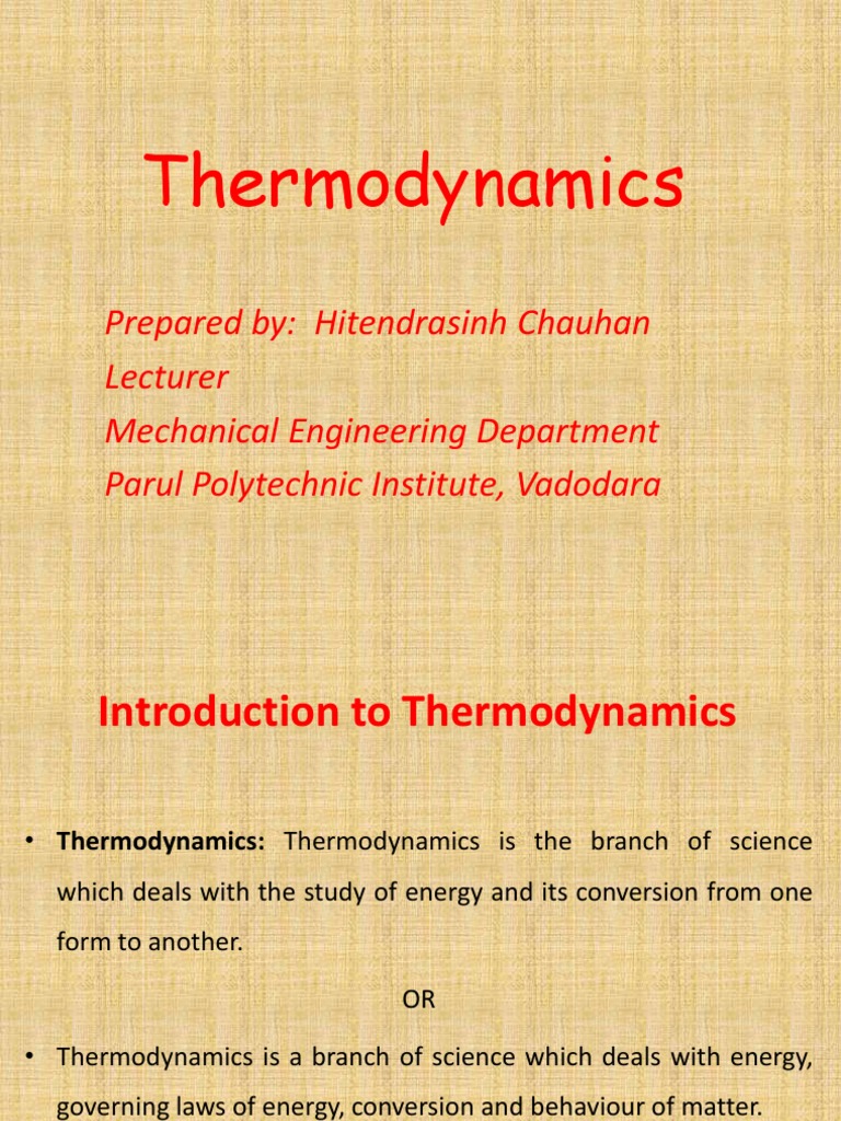 Introduction to Thermodynamics Concepts | PDF | Temperature | Heat