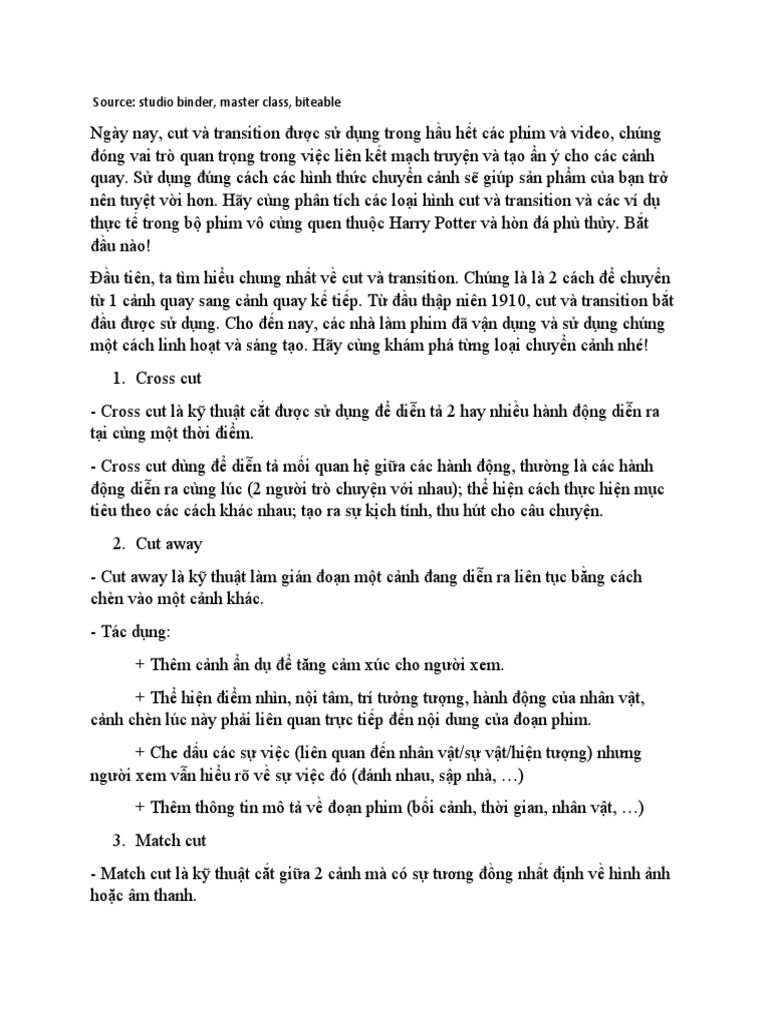 Cut&Transition | PDF