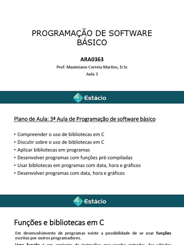 Bibliotecas em C: Uma introdução às funções pré-compiladas e seu uso em ...