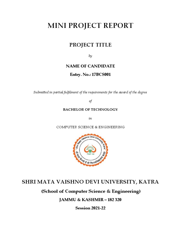 Mini Project Report Formatting Guide | PDF | Use Case | Databases