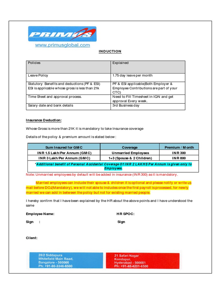 INDUCTION - Accenture ATCI | PDF