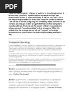 The Difference Between Hacking and Cracking | PDF